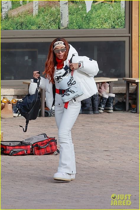 Anitta Looks Ready For The Slopes In Chic White And Red Outfit During