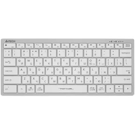 Клавиатура A4Tech Fstyler FX51 белый USB slim Multimedia купить в интернет магазине ОНЛАЙН