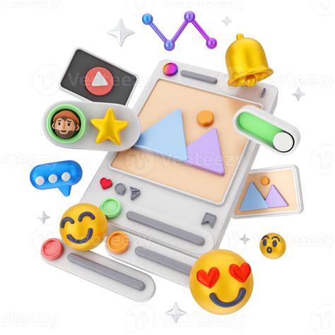 Social Media And Digital Marketing 3d Illustration 11019160 Png