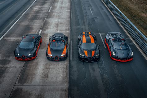 Four Record Setting Bugattis On The Same Track Is The Perfect Way To