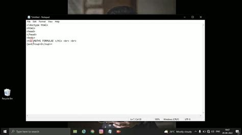 How To Make Maths Formula With Html Tag By Using Superscript Format
