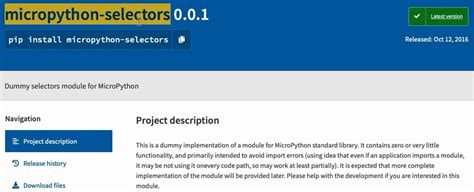 MicroPython With The ESP32 Guide Series Find Python Packages At PyPI