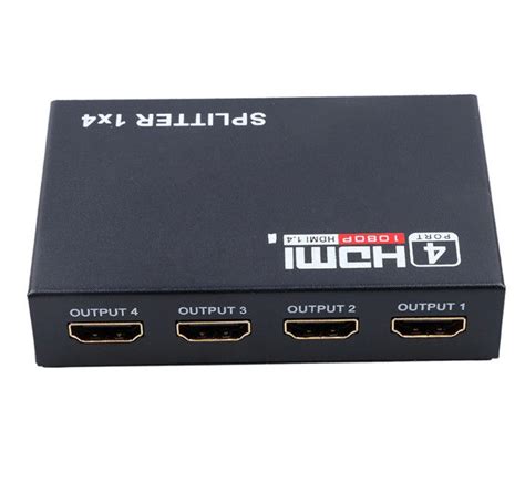 4 Way 1x4 Hdmi Splitter Ultra Hd 4k X 2k Hdmi Splitter 1 In 4 Out