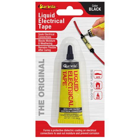 Star Brite Liquid Electrical Tape Black 1 Oz 84154