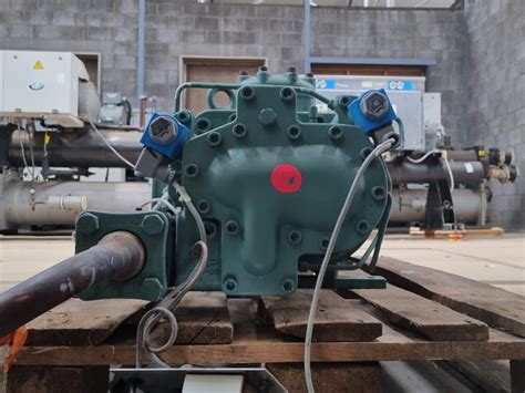 Used Bitzer Hsn 7471 75 Semi Hermetic Screw Compressor On Freon Hos Bv