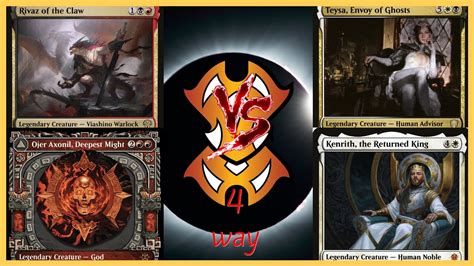 Mtg Commander Chaos Rivaz Vs Teysa Vs Ojer Axonil Vs Kenrith Youtube