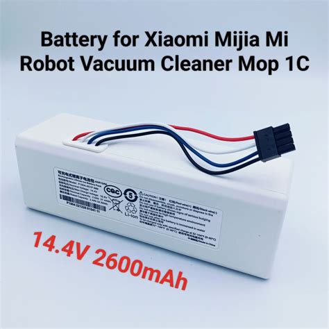 Battery For Xiaomi Mijia Mi Robot Vacuum Cleaner Mop C Lithium Ion
