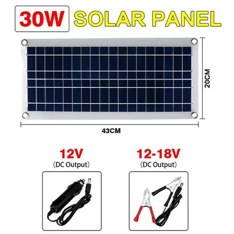 5v 30w Flexible Polysilicon Solar Panel Outdoor Po Grandado