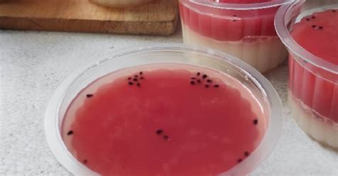 Resep 107 Puding Susu Buah Naga Oleh Nurmaretha Ds Cookpad