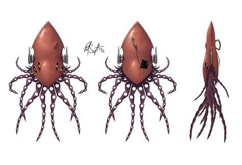 Dracula Is Still A Threat Robot Squid Character
