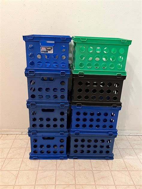 Sterilite ~ 8 Stackable Crates