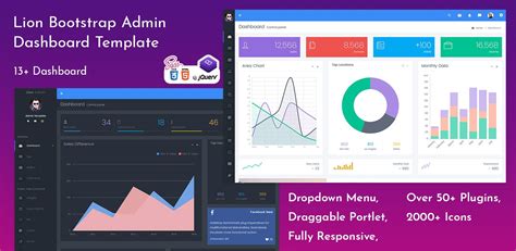 Bootstrap Admin Dashboard Ui Web App Template Lion