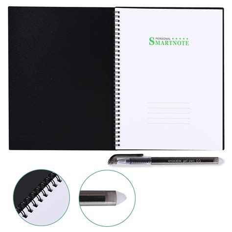 Smart Reusable And Erasable Notebook With 1 Erasable Pen And 1 Microfiber