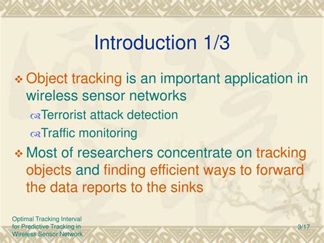 Ppt Optimal Tracking Interval For Predictive Tracking In Wireless Sensor Network Powerpoint