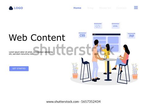 Programmer Engineering Development Vector Illustration Concept Stock