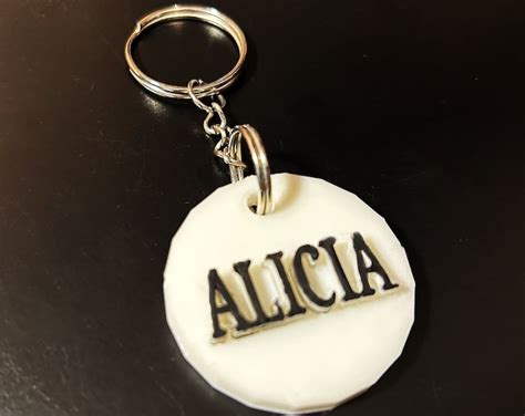 Custom Name Keychains Personalized 3d Printed Keyring For School And
