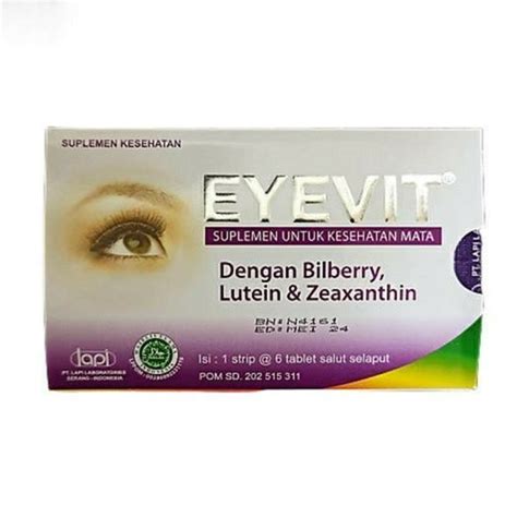 Jual EYEVIT TABLET BOX ISI 30 TABLET VITAMIN MATA Kota Makassar Cestlavida Tokopedia