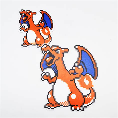 Flame Bird 8 Bit Sticker Metal The Brand