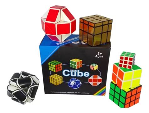 Kit Cubo Mágico 06 Pçs Modelos Diferentes Series Cube Match