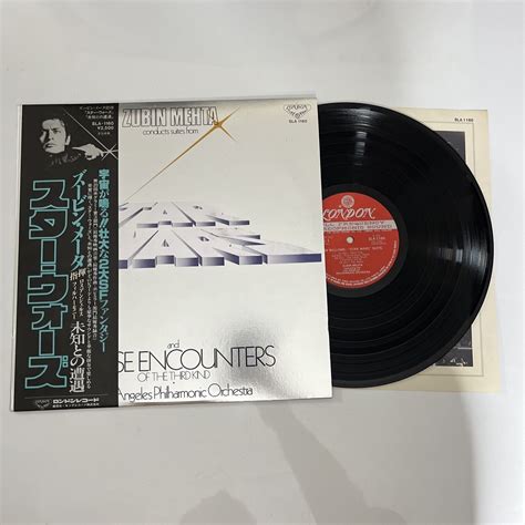 Zubin Mehta Conducts Star Wars And Close Encounters Of Third Kind Lp Obi Retro Unit