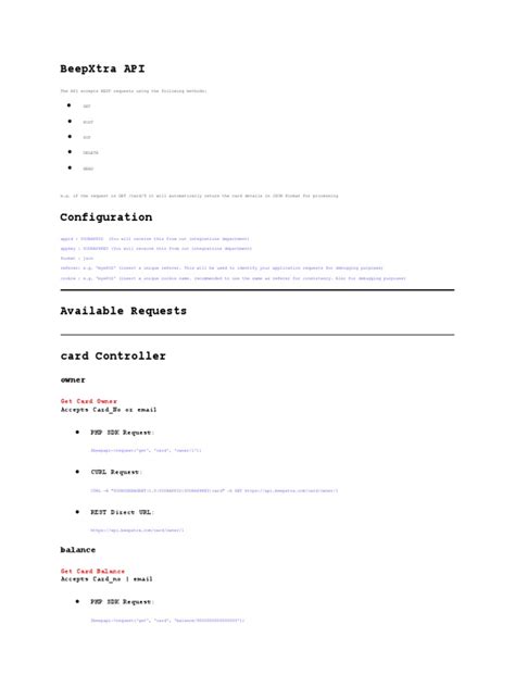 Beep Api Documentation Pdf Cyberspace Information Technology