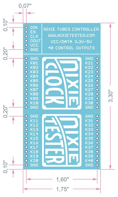 Nixie Tube Driver V3 Nixie Tester