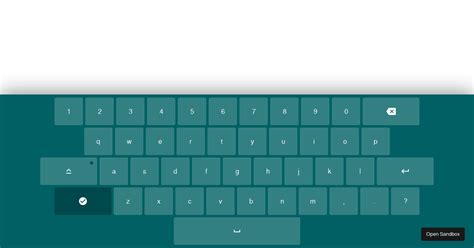 Virtual Keyboard Codesandbox