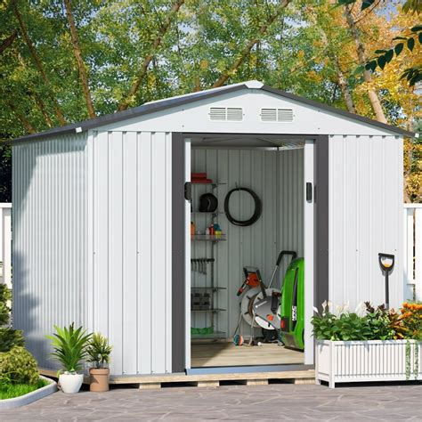 7x5 Ft Outdoor Storage Shed With Sliding Lockable Door And 56 Off