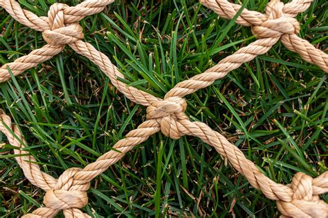 Knotted Decorative Nautical Netting And Rope For Deck Railing
