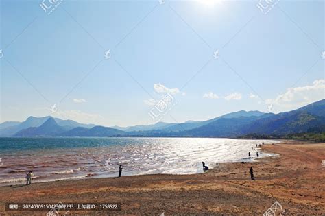 云南抚仙湖风光 湖泊池塘 自然风景 摄影素材 汇图网www huitu
