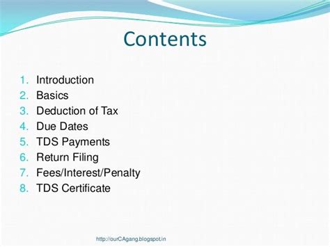 Tds Tax Deducted At Source
