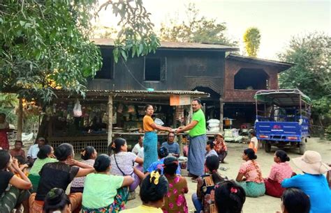 ပွင့်ဖြူမြို့နယ်ဦထူးကျေးရွာ၌ မြစိမ်းရောင်ကျေးရွာစီမံကိန်းရန်ပုံငွေ ဒဿမအကြိမ် ထုတ်ချေး