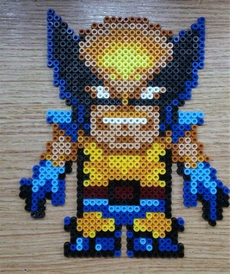 X Men Wolverine Hama Perler Beads By Sonja Ahacarne Perler Crafts