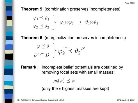 Ppt Using Dempster Shafer Theory For Probabilistic Argumentation
