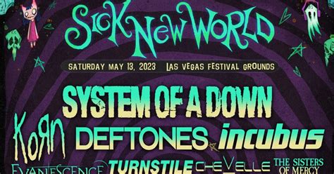 Sick New World A New Nü Metal Festival Unveils Stacked Lineup