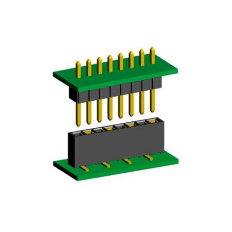 1 27mm Single Row Smd Female Header Connector Yueda