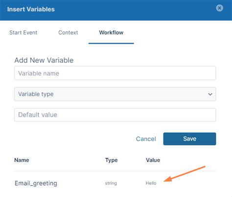 Using Variables In Workflows Filecloud Docs Server