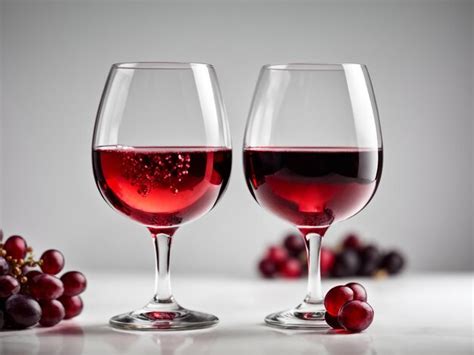 Premium Ai Image Two Glasses Of Red Wine Isolated On White Background