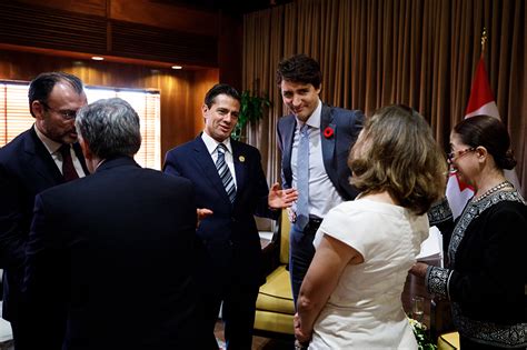Prime Minister Justin Trudeau Meets With World Leaders On The Margins