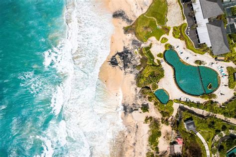 Aerial View Of Dreamland Beach In Pecatu On The Bukit Peninsula On The