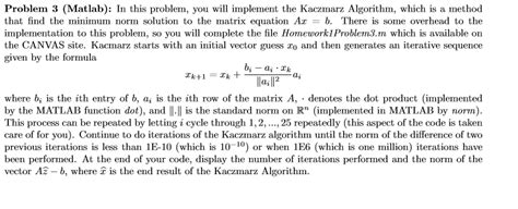 Problem 3 Matlab In This Problem You Will