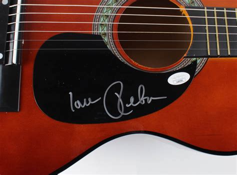 Reba McEntire Signed 38 Acoustic Guitar Inscribed Love JSA COA