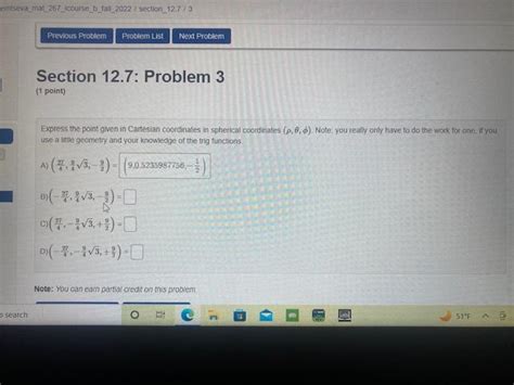 Section Problem Point Express The Point Chegg