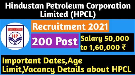 HPCL Recruitment 2021 Mechanical Engineer Other Posts Hindustan