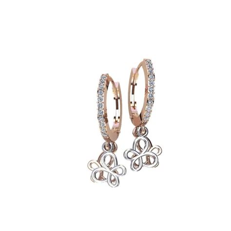 Серьги конго с разными висюльками (851077) | Серебряные серьги | Silver ...