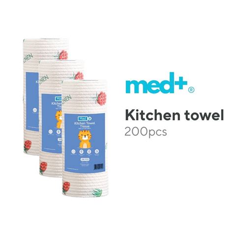Jual Kitchen Towel Tissue Motif 200 Lembar Kain Lap Dapur Roll Kain