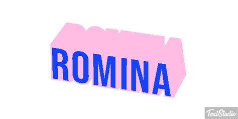 Romina Name Animated  Logo Designs