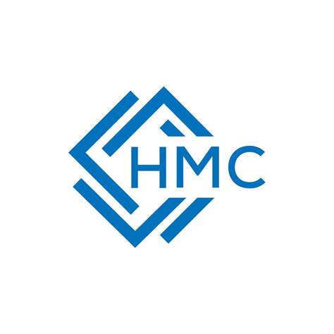 Hmc Letter Logo Design On White Background Hmc Creative Circle Letter
