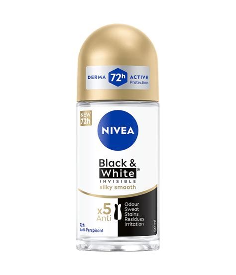 Nivea Bandw Invisible Silky Smooth Roll On Antiperspirant