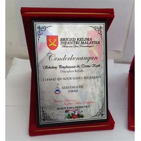 Plak Balduvelvet Box Aluminium Platehari Anugerahcenderahati